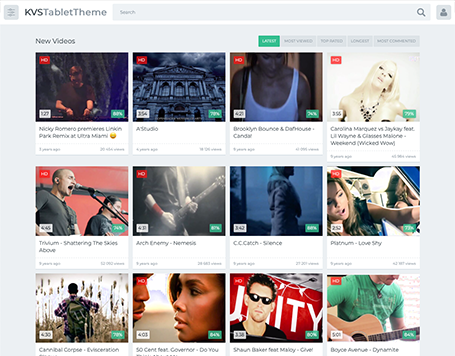 Tablet theme | KVS Themes